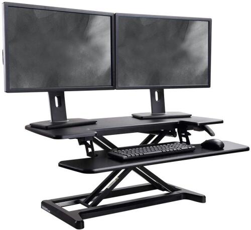 Dams Sora Height Adjustable Sit-Stand Workstation - Desk Accessories Direct