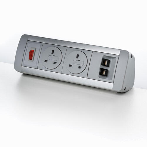 Desk Top Surface Power Sockets & Data Modules